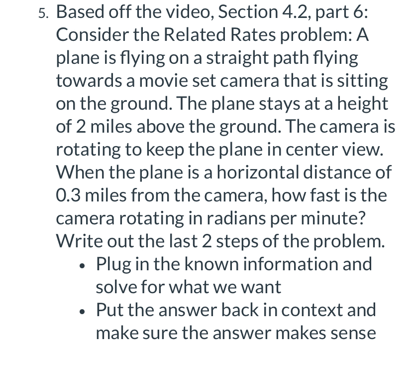 Solved Based off the video, Section 4.2, ﻿part 6: Consider | Chegg.com