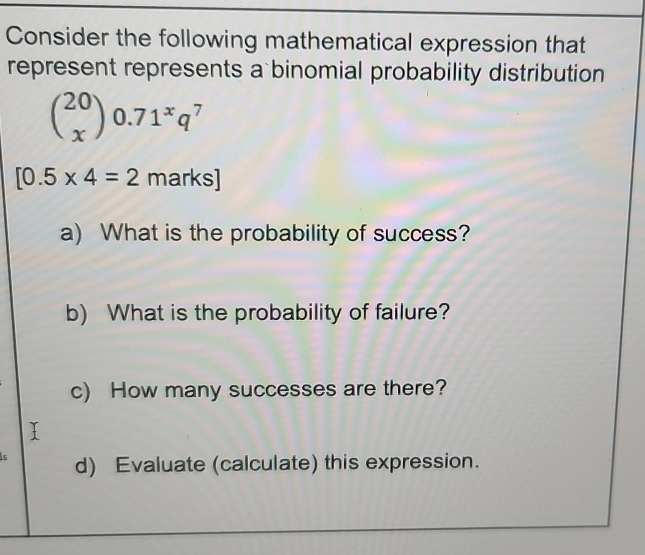 Solved Consider the following mathematical expression that | Chegg.com