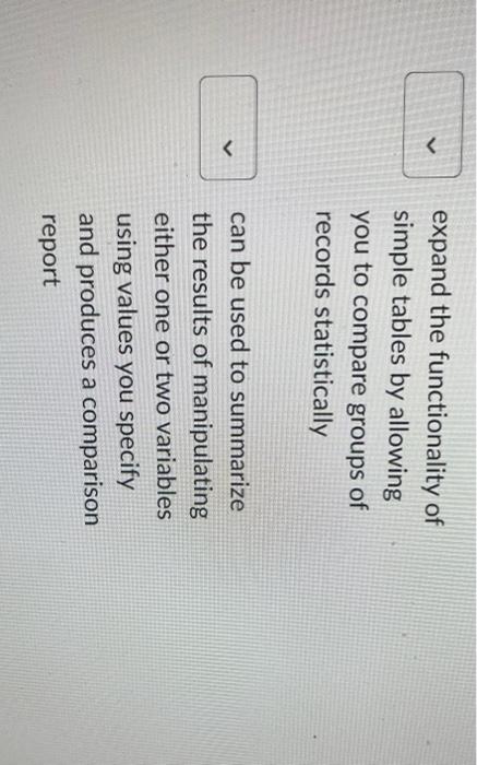 Data Analysis tools are designed to help managers | Chegg.com