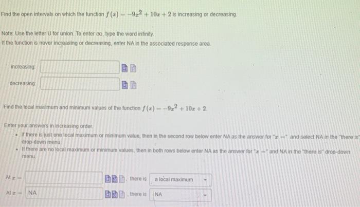 Solved ind the open intervals on which the function | Chegg.com