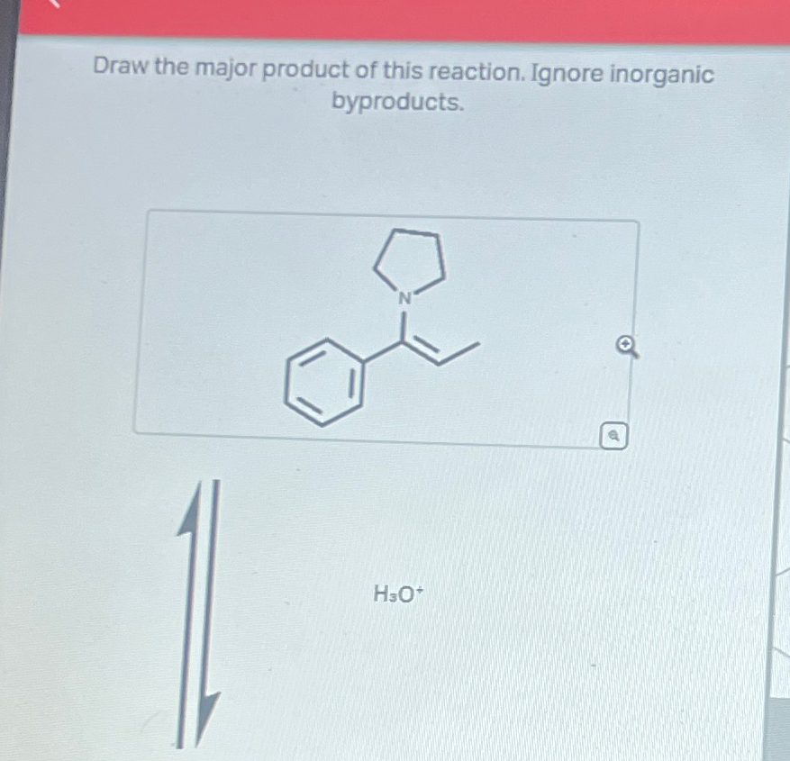 Solved Draw the major product of this reaction. Ignore | Chegg.com