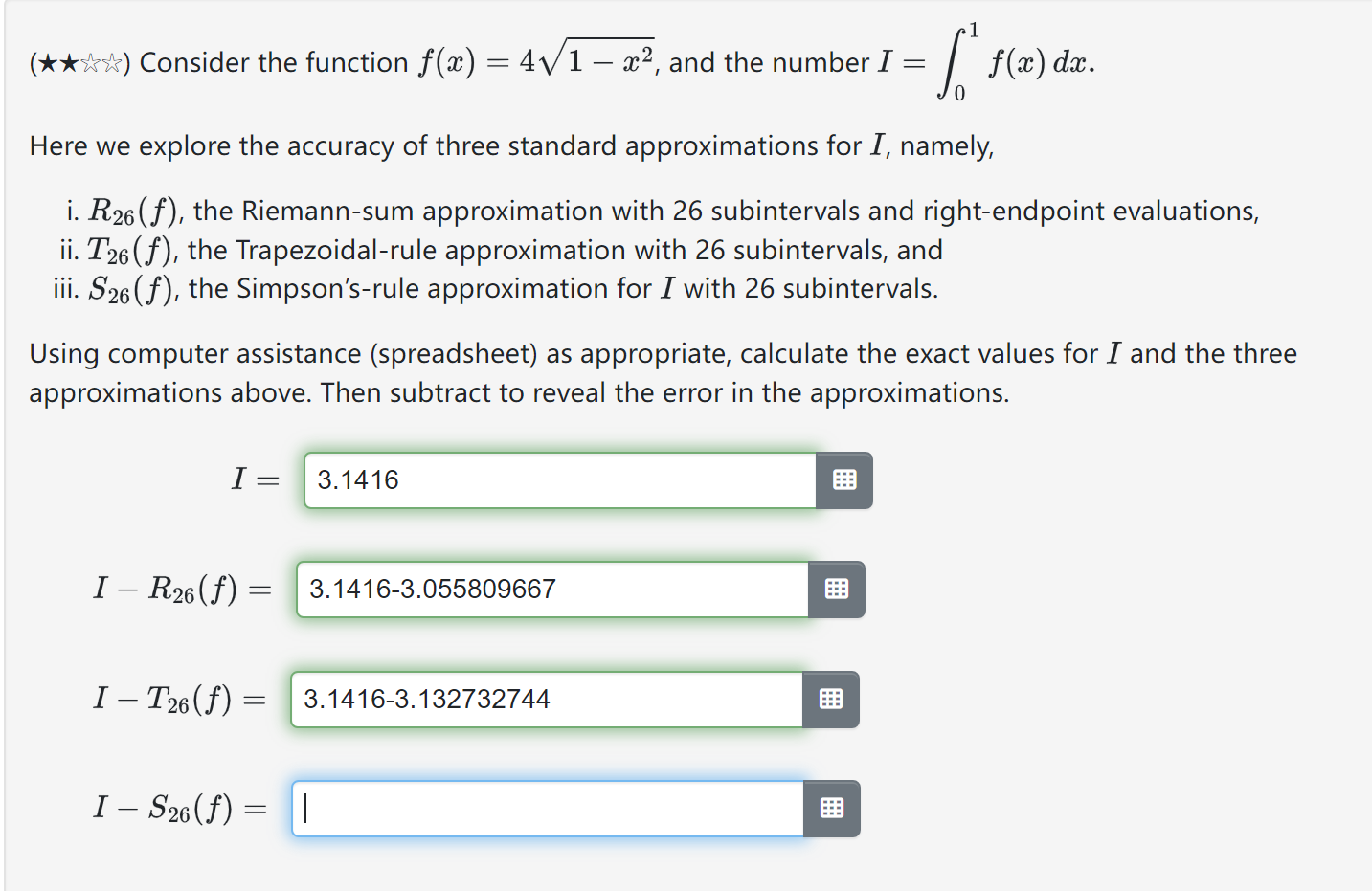 Solved ( ***i ) ﻿Consider the function f(x)=41-x22, ﻿and the | Chegg.com