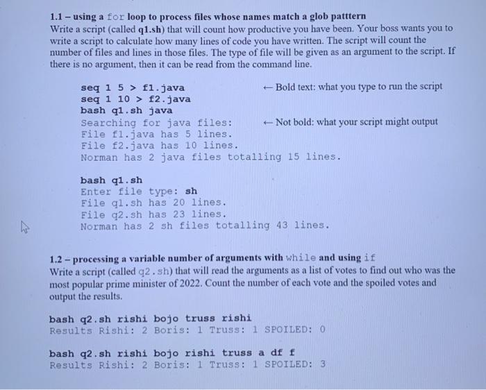 Solved 1.1 - using a for loop to process files whose names | Chegg.com