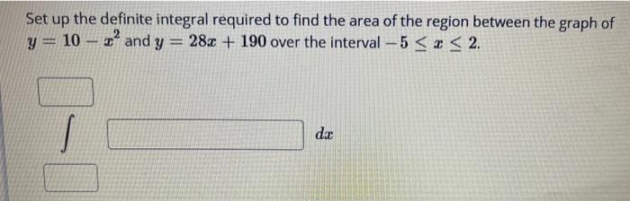 Solved Set up the definite integral required to find the | Chegg.com