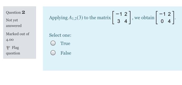 Solved Every upper triangular matrix is in row echelon form | Chegg.com