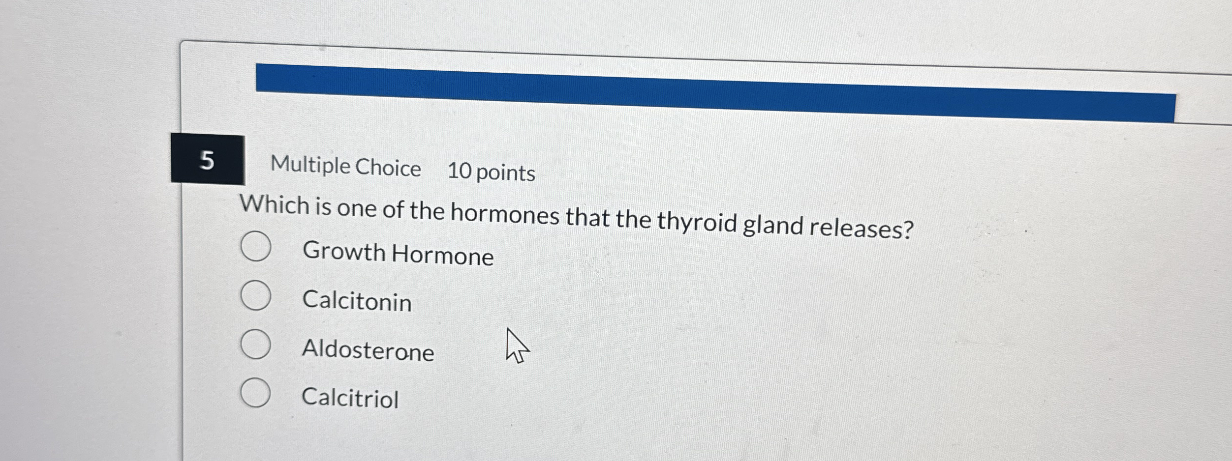 Solved 5Multiple Choice 10 ﻿pointsWhich is one of the | Chegg.com
