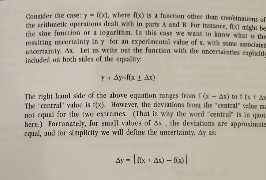 Consider the case: y=f(x), where f(x) is a function | Chegg.com