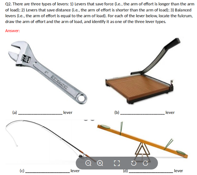 Solved Q2. ﻿There are three types of levers: 1) ﻿Levers that | Chegg.com