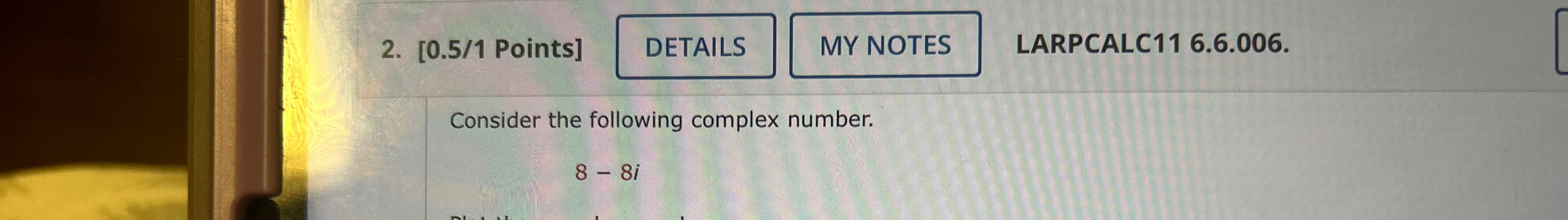 Solved Consider the following complex number.8-8iWrite the | Chegg.com