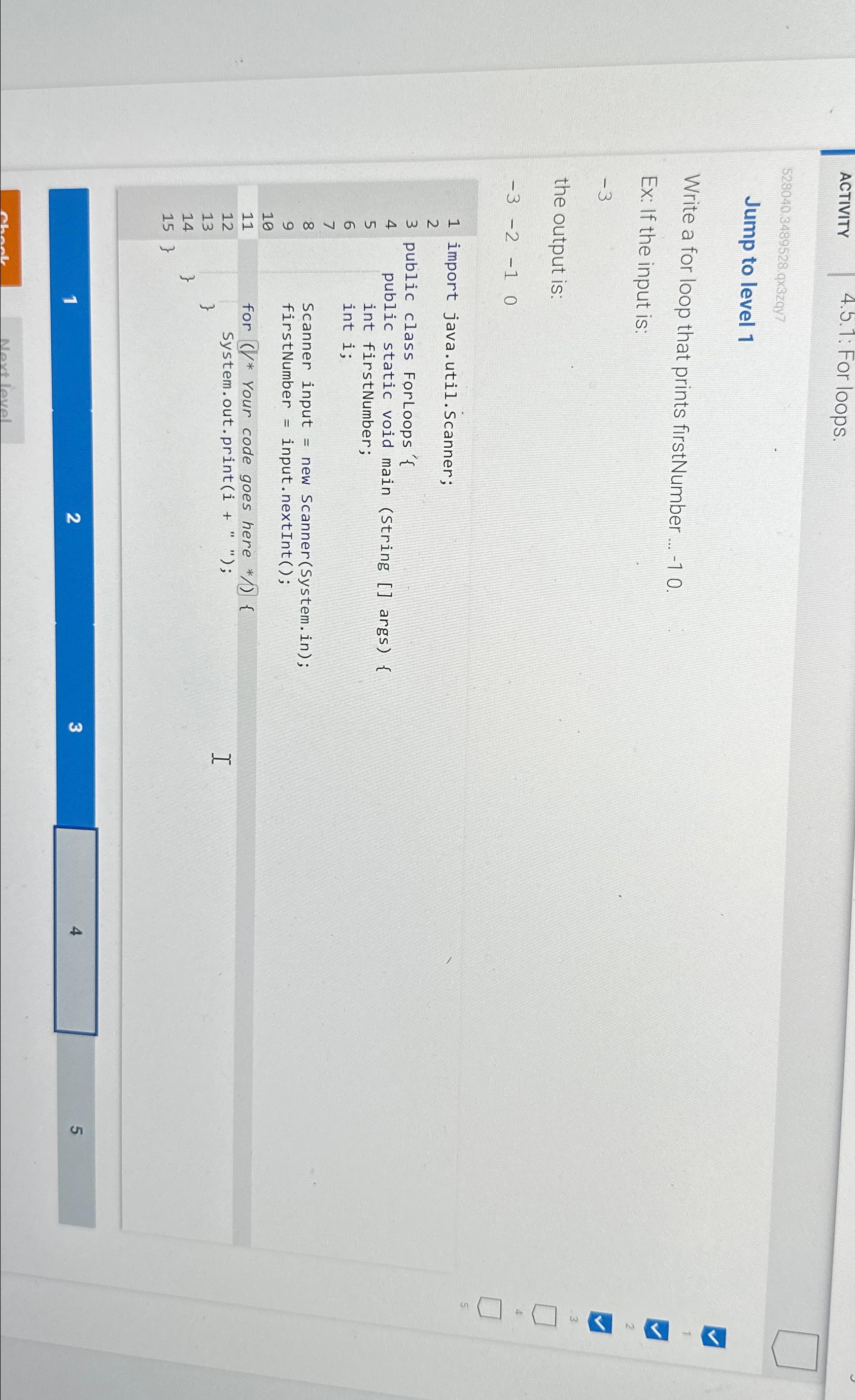 Solved ACTIVITY4.5.1: For loops.528040.3489528.qx3zqy 7Jump | Chegg.com