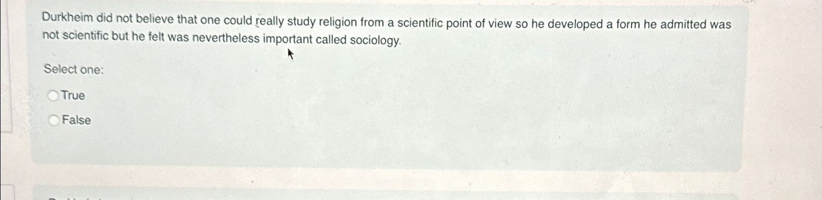 Solved Durkheim did not believe that one could really study | Chegg.com