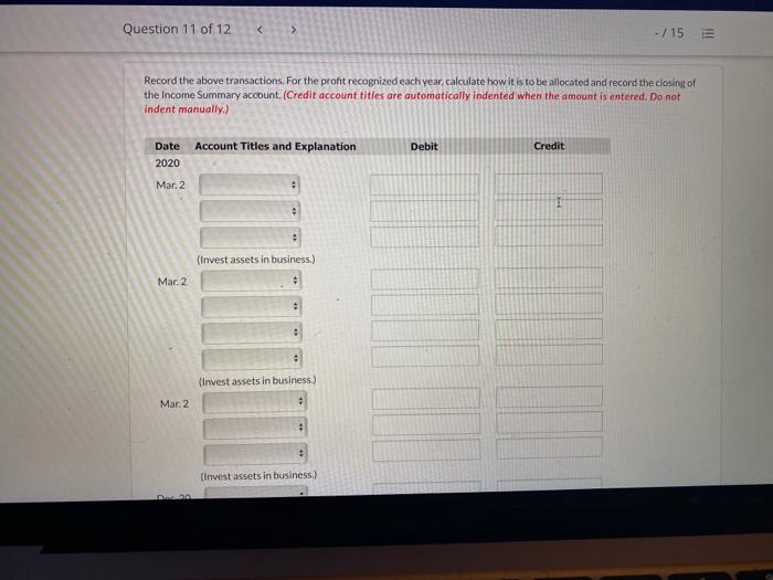 Solved Question 11 of 12 - / 15 !!! View Policies Current | Chegg.com