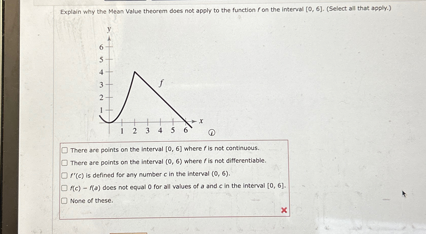 Solved Explain why the Mean Value theorem does not apply to | Chegg.com