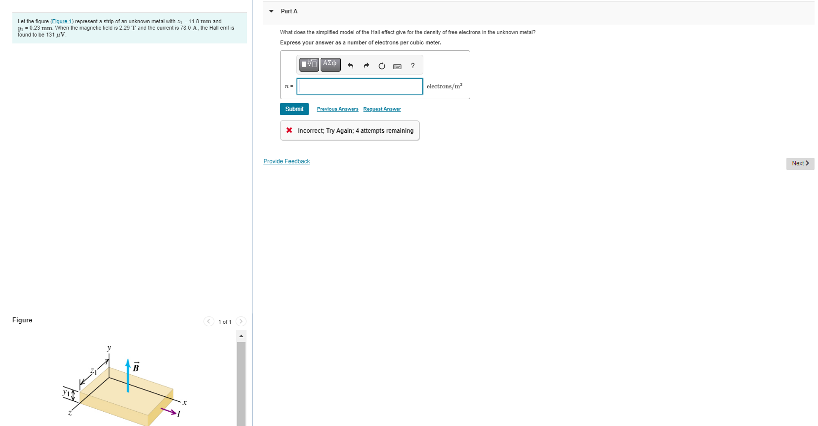 Solved Let the figure (Figure 1) ﻿represent a strip of an | Chegg.com