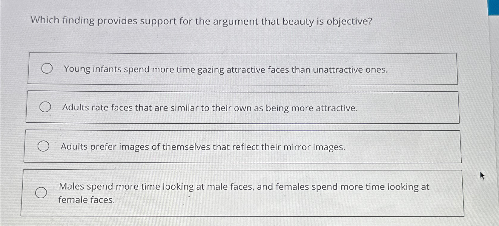 Solved Which finding provides support for the argument that | Chegg.com