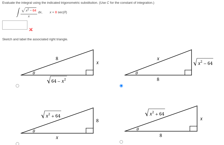 Solved Evaluate the integral using the indicated | Chegg.com