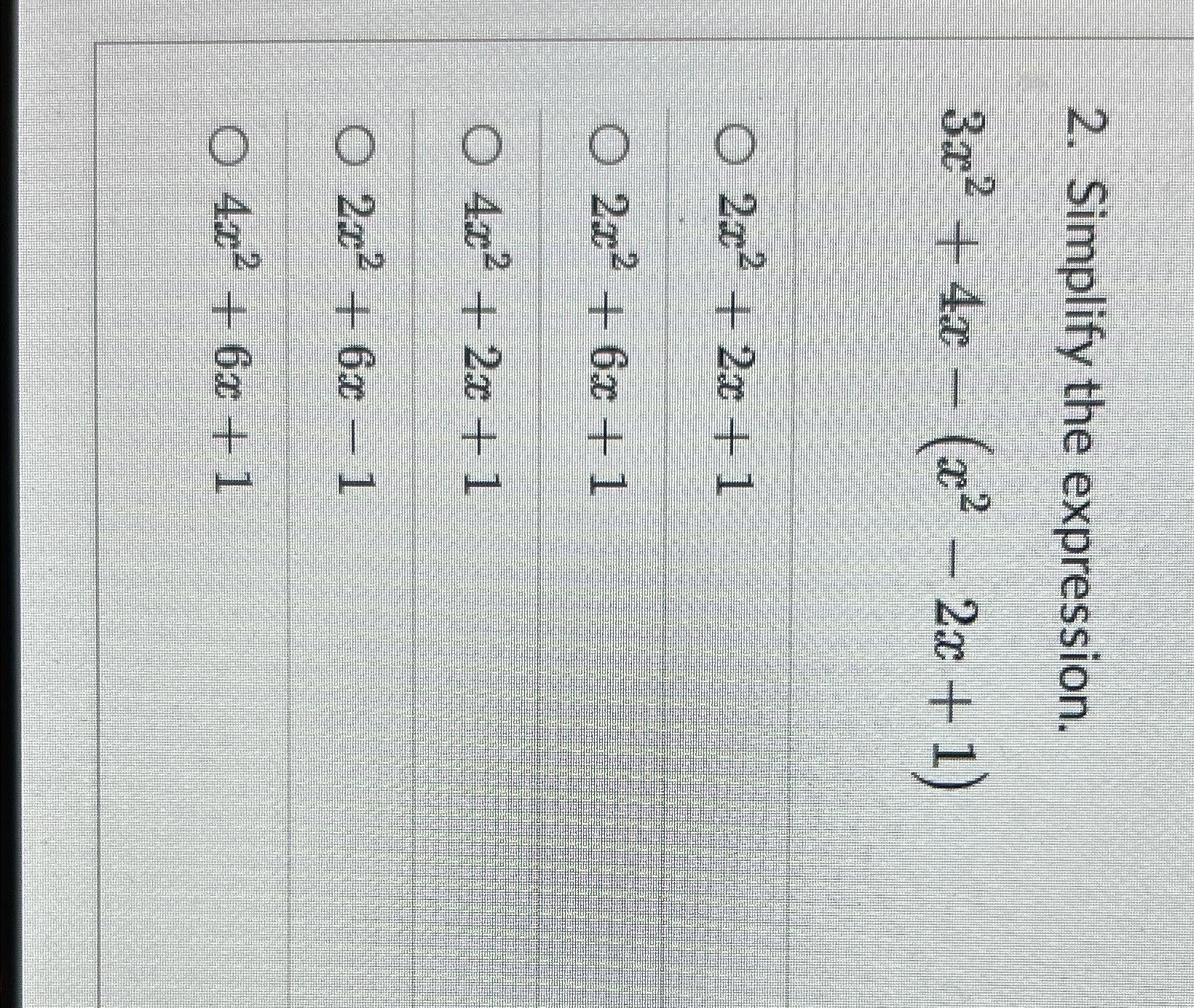 Solved Simplify the | Chegg.com