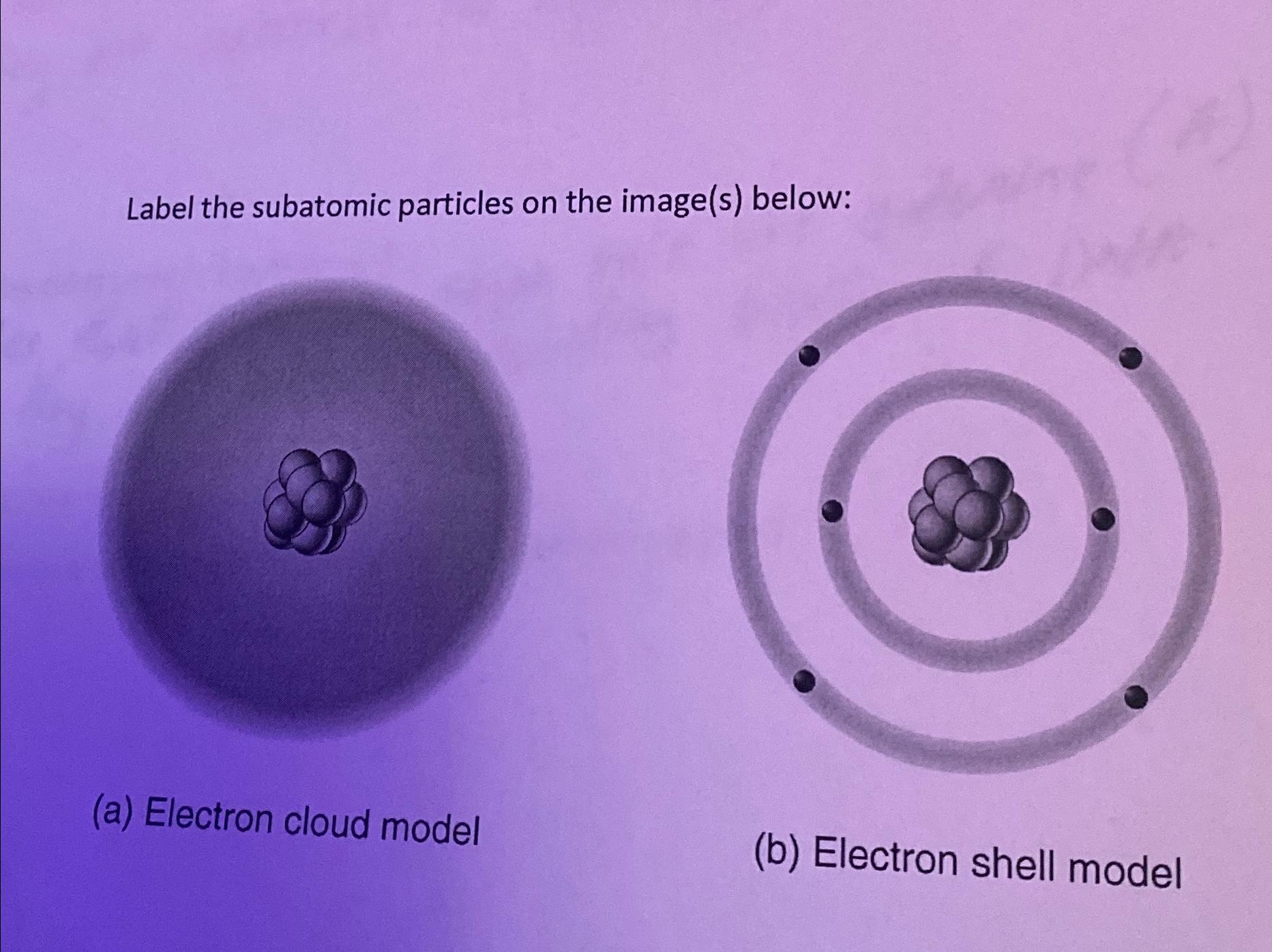 Solved Label the subatomic particles on the image(s) | Chegg.com