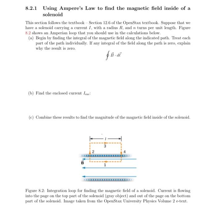 Solved 8.2.1 Using Ampere's Law to find the magnetic field | Chegg.com