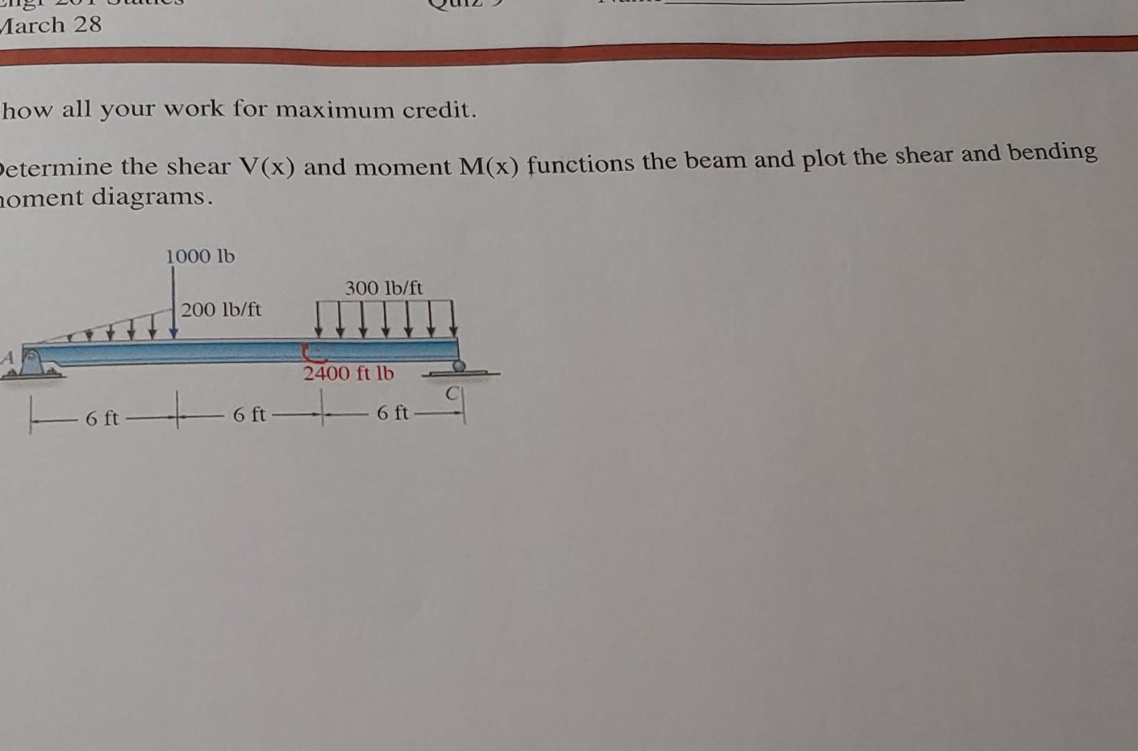 Solved how all your work for maximum credit. etermine the | Chegg.com