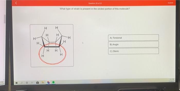 Solved Question 19 of 22 Two chair conformers of a structure | Chegg.com
