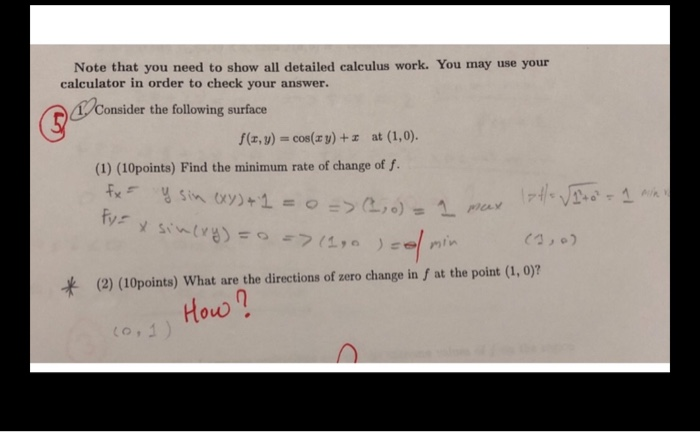 Solved Note that you need to show all detailed calculus | Chegg.com