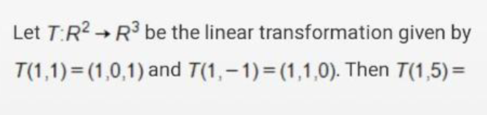 Solved Let T.R2 R3 be the linear transformation given by | Chegg.com
