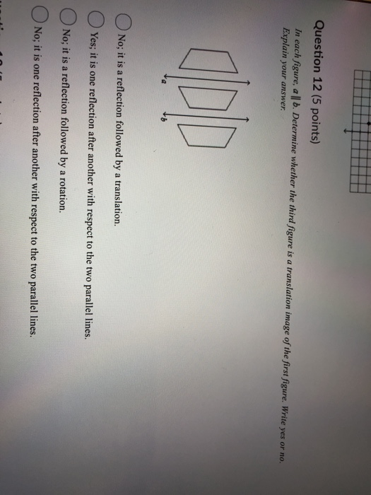 Solved Question 12 (5 points) In each figure, a || 6. | Chegg.com Solved Question 12 (5 points) In each figure, a || 6. | Chegg.com