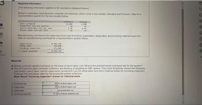 Solved Required information The fofowing informatron | Chegg.com