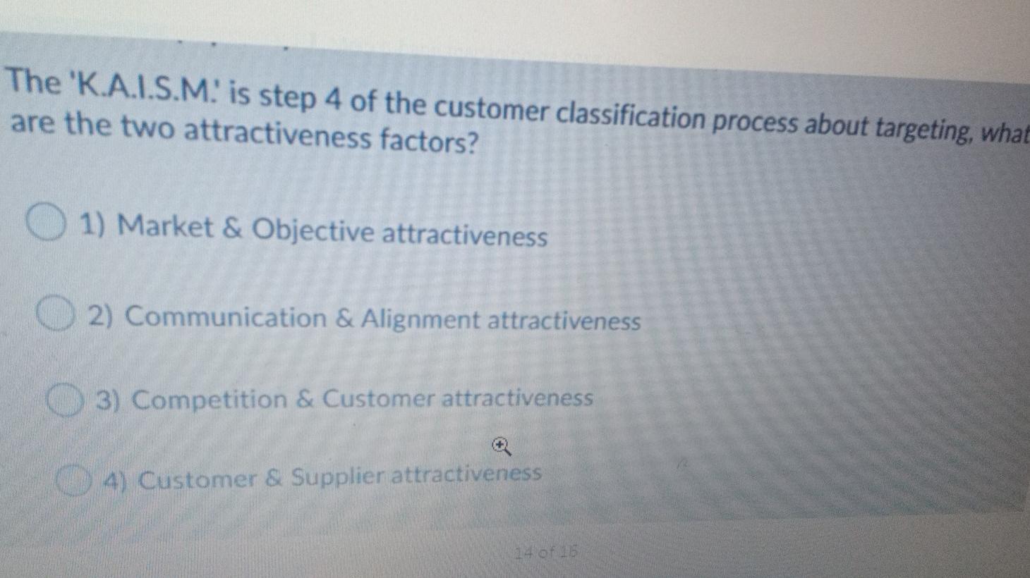 Solved The 'K.A.I.S.M is step 4 of the customer | Chegg.com