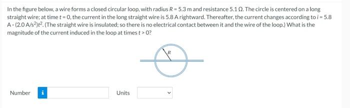 Solved In the figure below, a wire forms a closed circular | Chegg.com