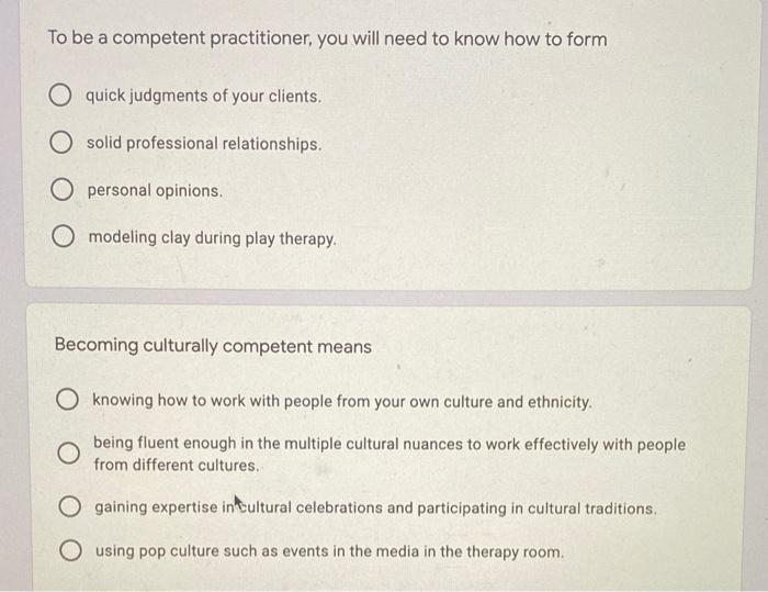 Solved To be a competent practitioner, you will need to know | Chegg.com