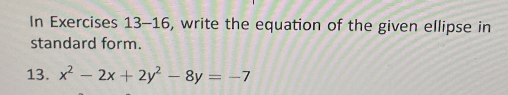 Solved In Exercises 13-16, ﻿write the equation of the given | Chegg.com