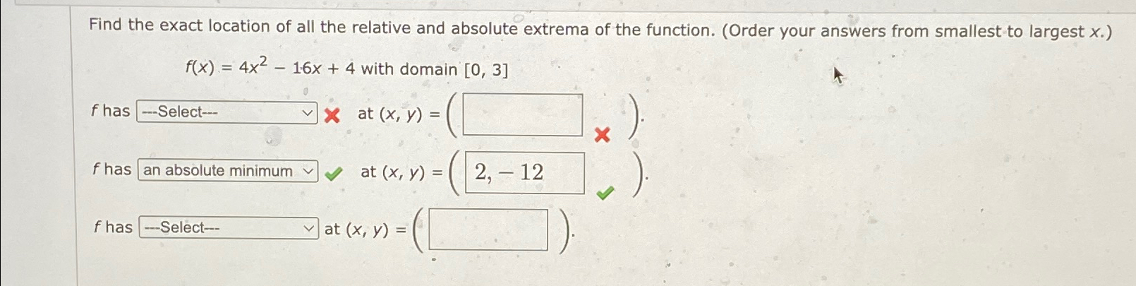 Find the exact location of all the relative and | Chegg.com
