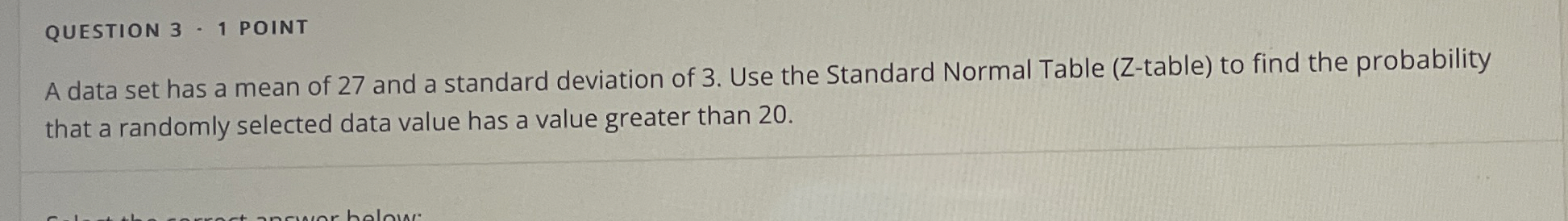 Solved A data set has a mean of 27 ﻿and a standard deviation | Chegg.com