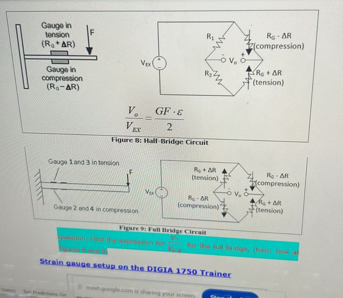 Solved VoVEx=GF*ε2Figure 8: Half-Bridge CircuitQuestion: | Chegg.com