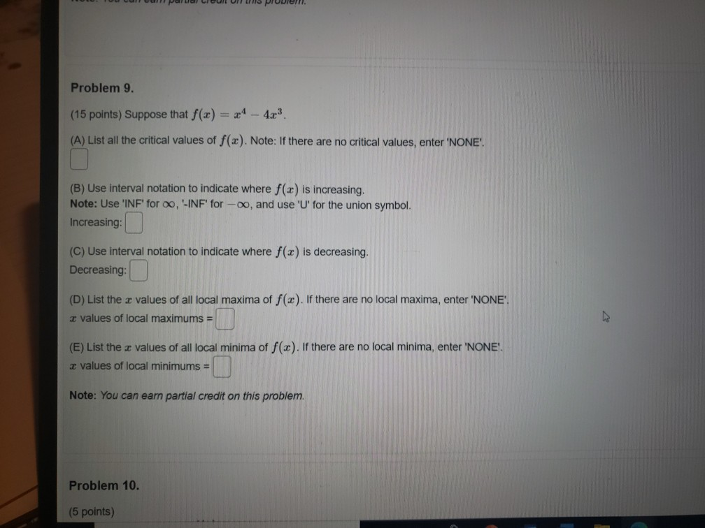 Solved no problem. Problem 9. (15 points) Suppose that f(x) | Chegg.com Solved no problem. Problem 9. (15 points) Suppose that f(x) | Chegg.com