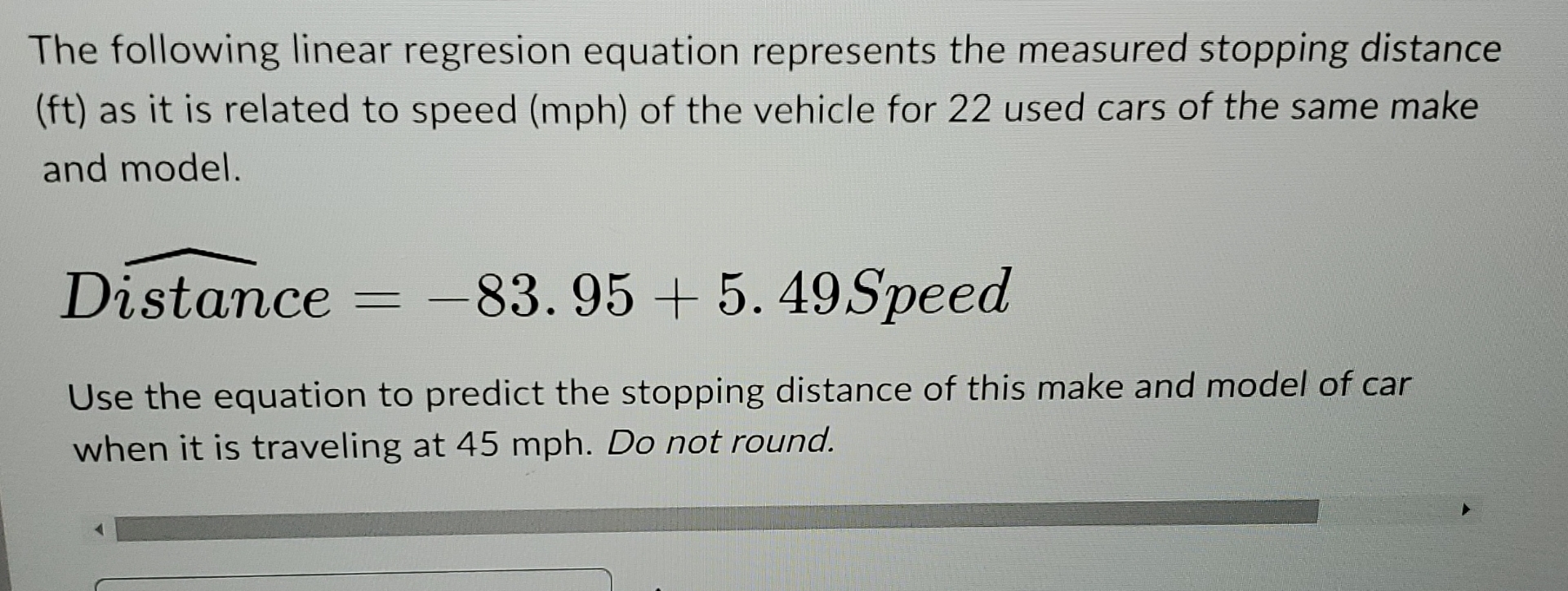 Solved The Following Linear Regresion Equation Represents 2794