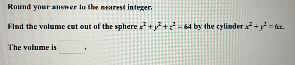 Round your answer to the nearest integer.Find the | Chegg.com