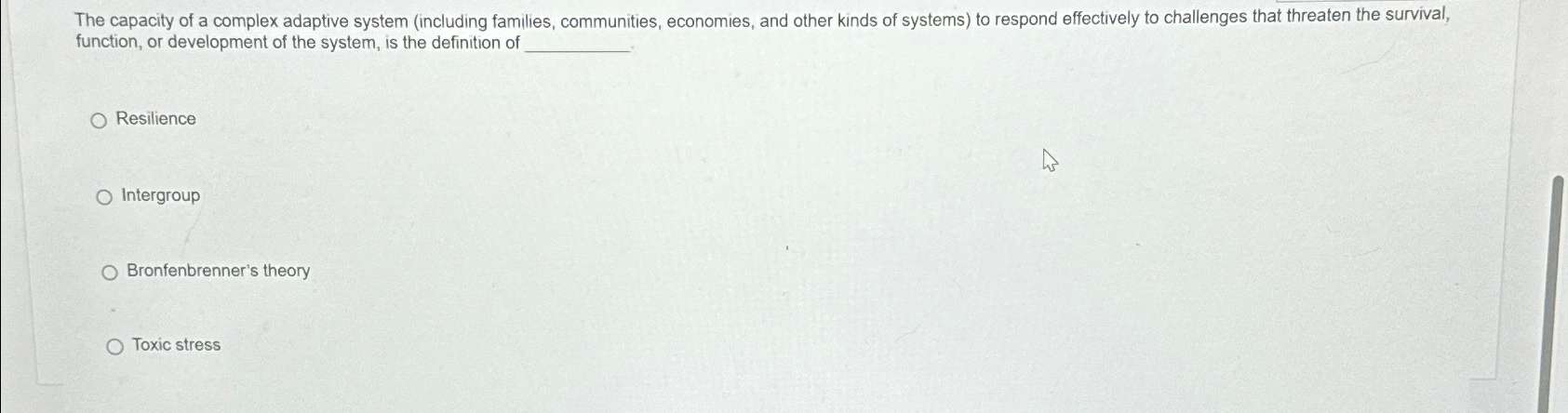 Solved The capacity of a complex adaptive system (including | Chegg.com