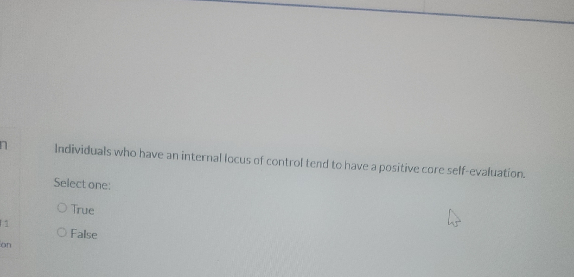 Solved Individuals who have an internal locus of control | Chegg.com