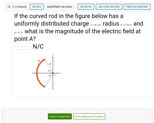 Solved 15. [-/1 Points) DETAILS KATZPSEF1 24.P.033. MY NOTES | Chegg.com Solved 15. [-/1 Points) DETAILS KATZPSEF1 24.P.033. MY NOTES | Chegg.com