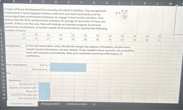 Solved A large software development firm recently relocated | Chegg.com