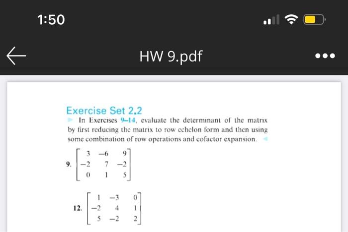 Solved Exercise Set 2.2 In Exercises 9-14, evaluate the | Chegg.com