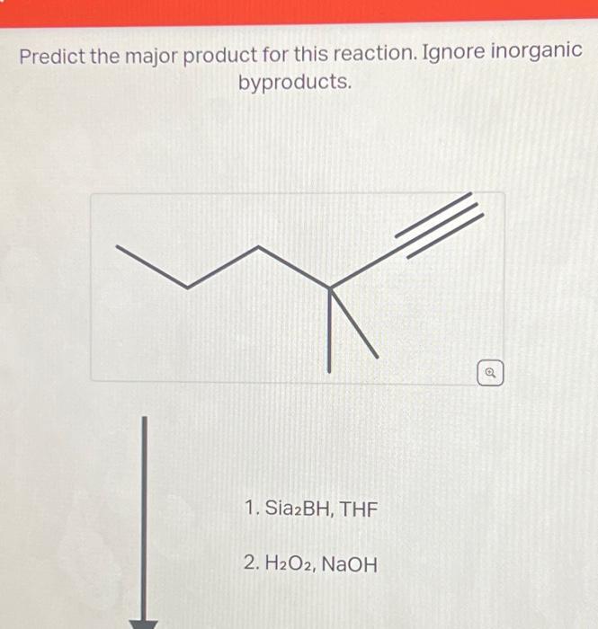 Solved Predict the major product for this reaction. Ignore | Chegg.com
