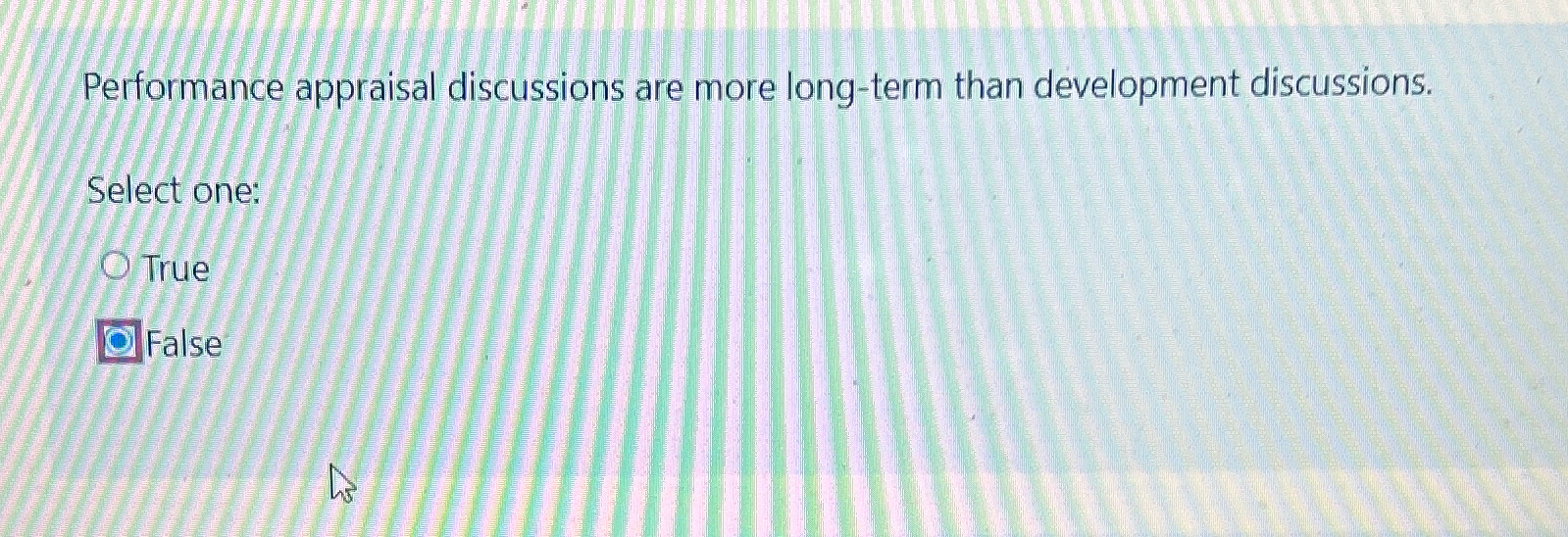 Solved Performance appraisal discussions are more long-term | Chegg.com