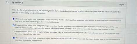 Solved Question 225 ﻿ptsFrom the list below, choose all of | Chegg.com