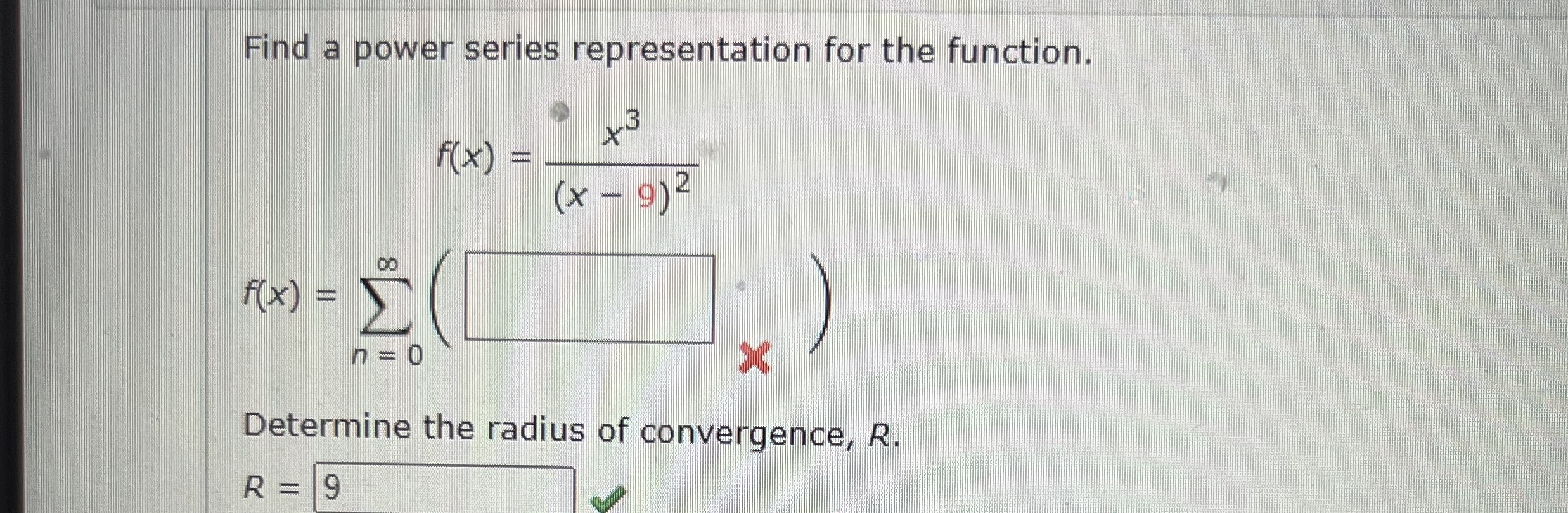 Solved Find a power series representation for the | Chegg.com