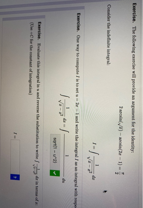 Solved Exercise. The following exercise will provide an | Chegg.com