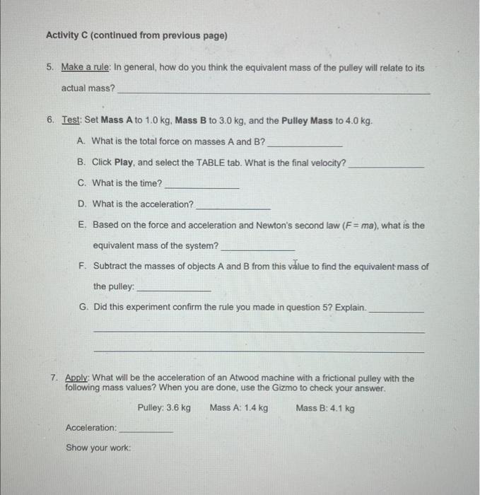 Solved Please use Gizmos to do my Lab assignment. I have | Chegg.com